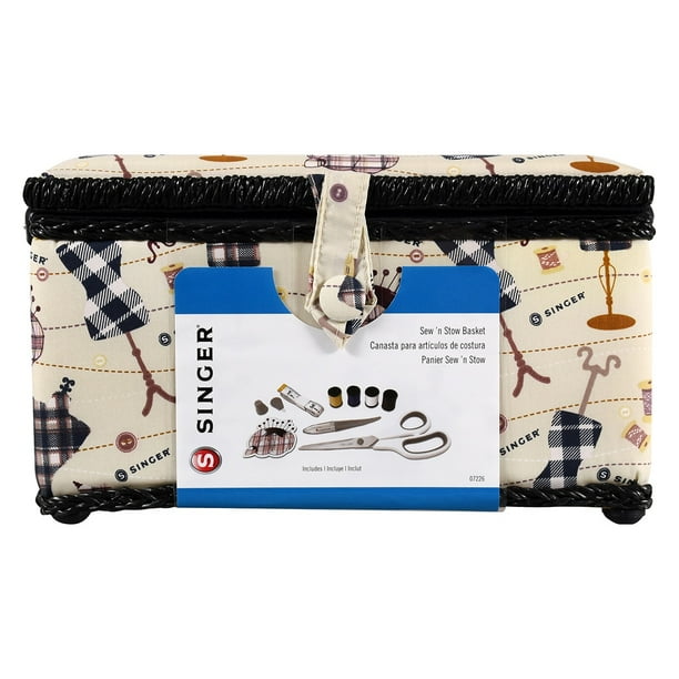 Singer Large Sewing Basket Kit-Plaid Forms Print 07226 - Walmart.ca