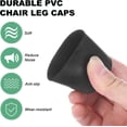 24-Pack Chair Leg Caps, 1-1/4 Inch(32mm) PVC Floor Protectors for ...