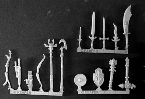 Reaper Miniatures Mercenary Weapons Pack (15) #14522 Mercenary ...