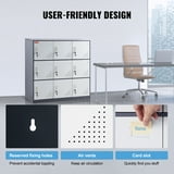 BENTISM 9-Door Metal Locker, Steel Storage Cabinet with Lock Key for ...