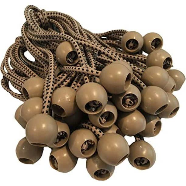 11" Beige Bungee Tarp Balls (100 Pack) - Walmart.com