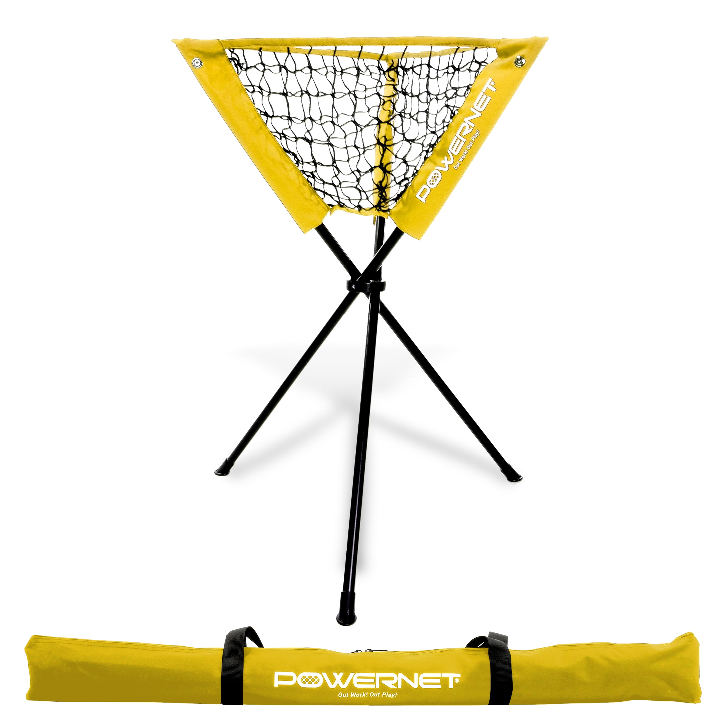 PowerNet Baseball Softball Portable Batting Practice Ball Caddy ...