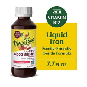 MegaFood Blood Builder Iron Supplement, Vegan Tablets, Vitamin C and ...