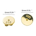Pack of 10 Round Disc Earring Plugs Earrings Back Metal Ear Studs ...