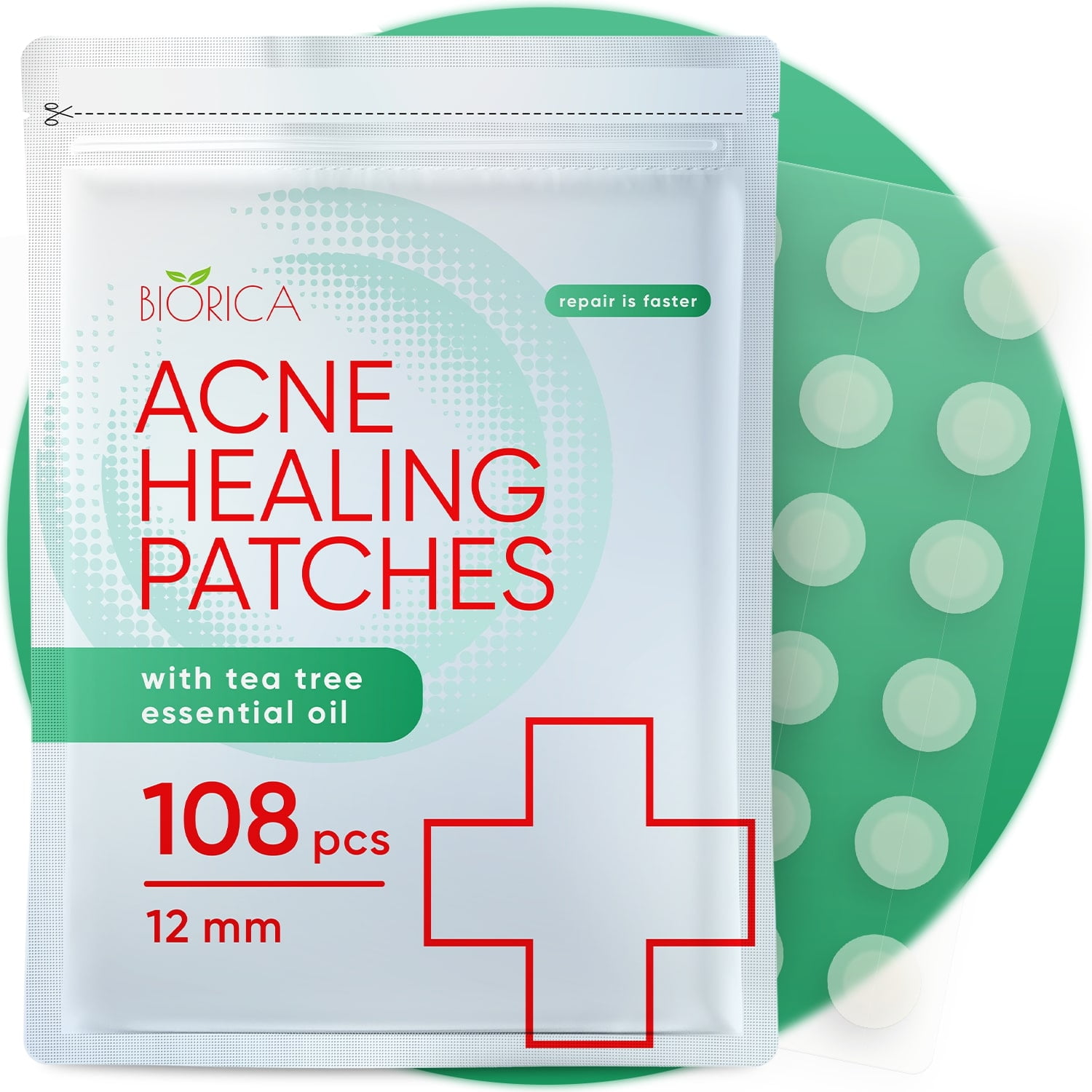 BIORICA Healing Pimple Patches With Tea Tree Oil, For Acne Treatment ...