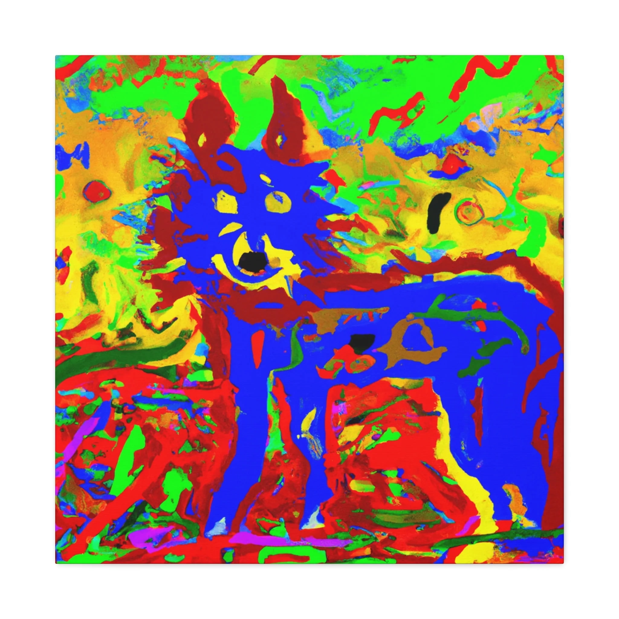 Coyote Dance in Color - Canvas - Walmart.com