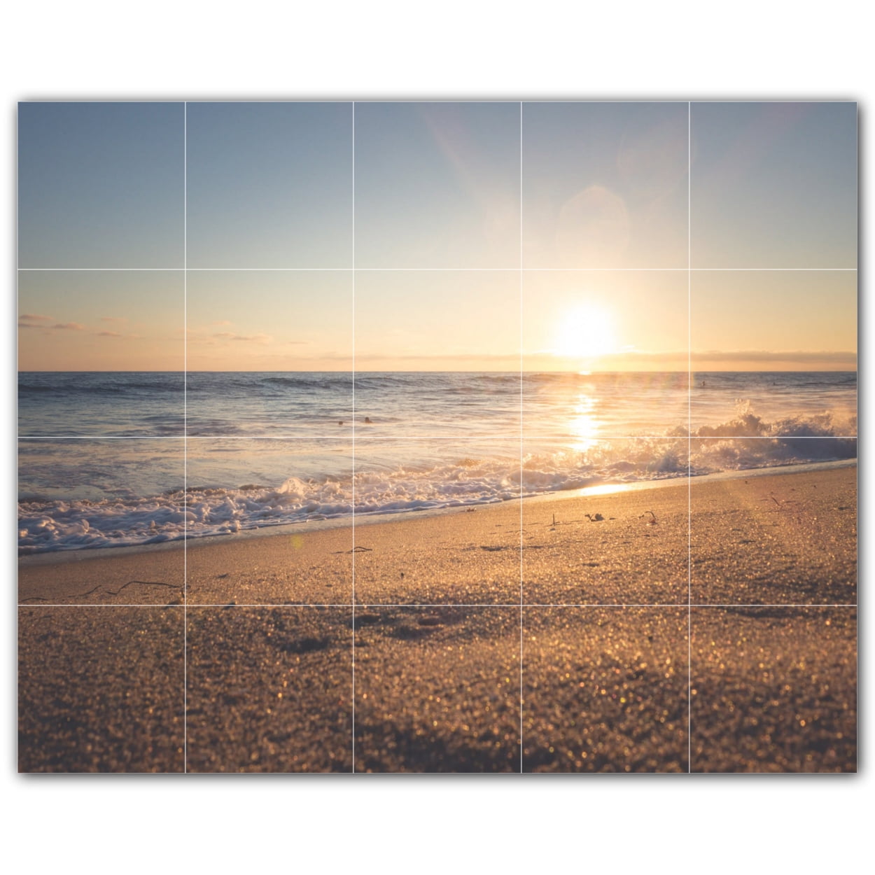 Picture-Tiles.com: Sunset Ceramic Tile Wall Mural WAL500976-54XL. 60"W ...