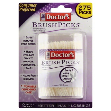 The Doctor's Brush Picks Interdental Toothpicks - 275 CT - Walmart.com