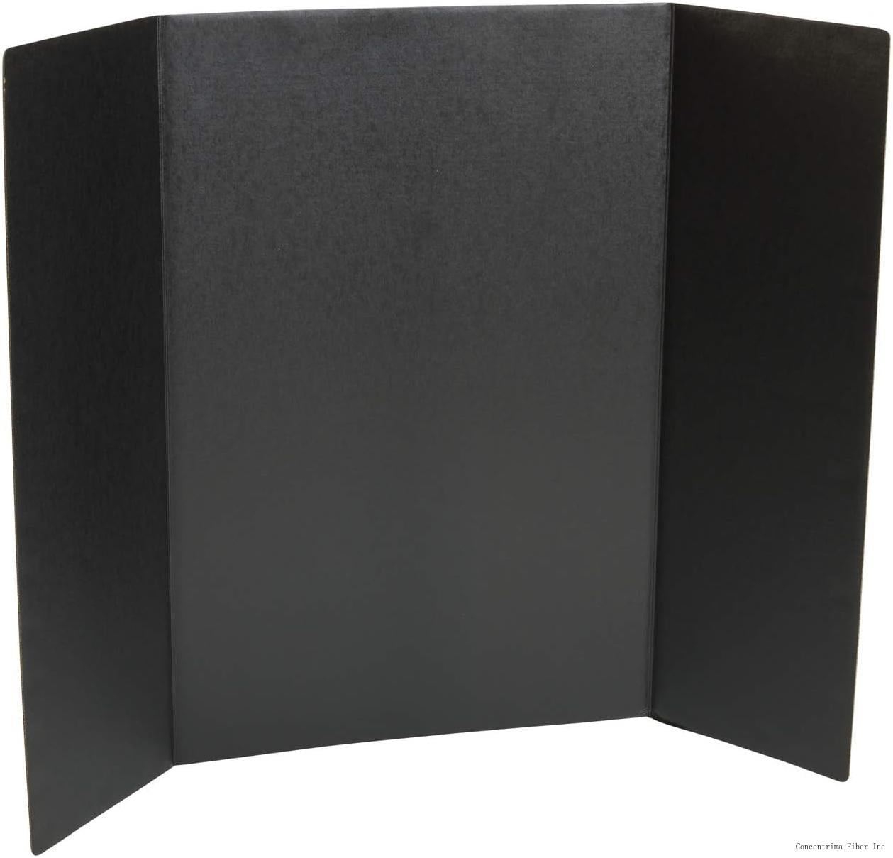 Black Tri-Fold Display Board, Corrugated Cardboard, 36 X 48 Inches ...
