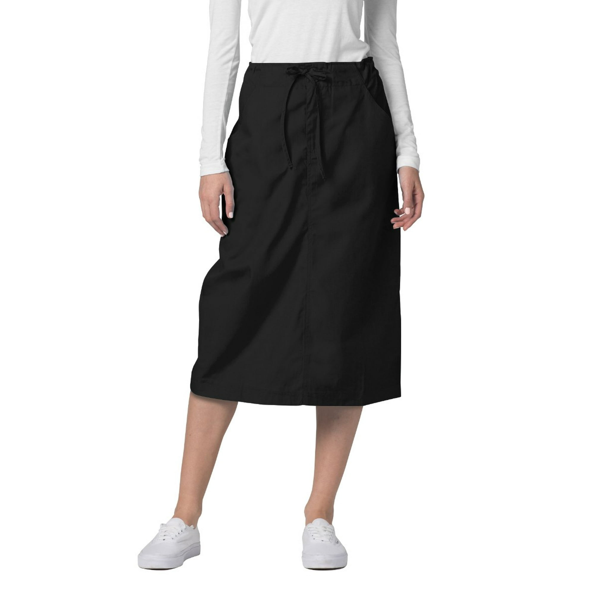 Click here for Adar Universal Scrub Skirts For Women - Mid-Calf D... prices