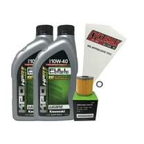 Cyclemax Oil Change Kit for 2005-2020 Kawasaki Mule 600 610 SX KAF 400 with 10W-40 Oil - Walmart.com