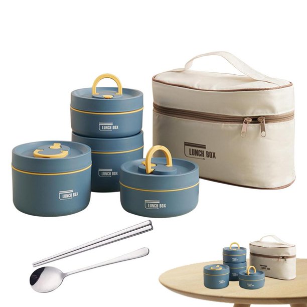 Tohuu Insulated Bento Box Home Stackable Stainless Steel Compartment ...