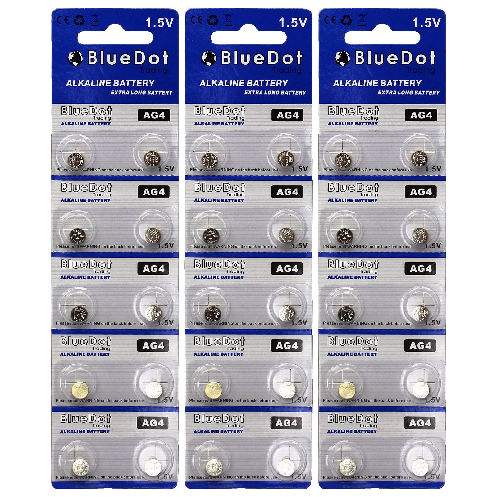 BlueDot Trading AG4 (also known as LR66 and LR636) Alkaline Button Cell ...