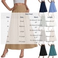 Ashirexll Long Skirts for Women Elastic Waistband Lace Patchwork Skirt ...
