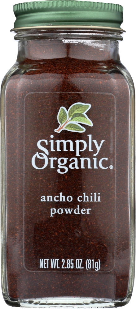 Simply Organic Ancho Chili Powder, 2.85 oz - Walmart.com
