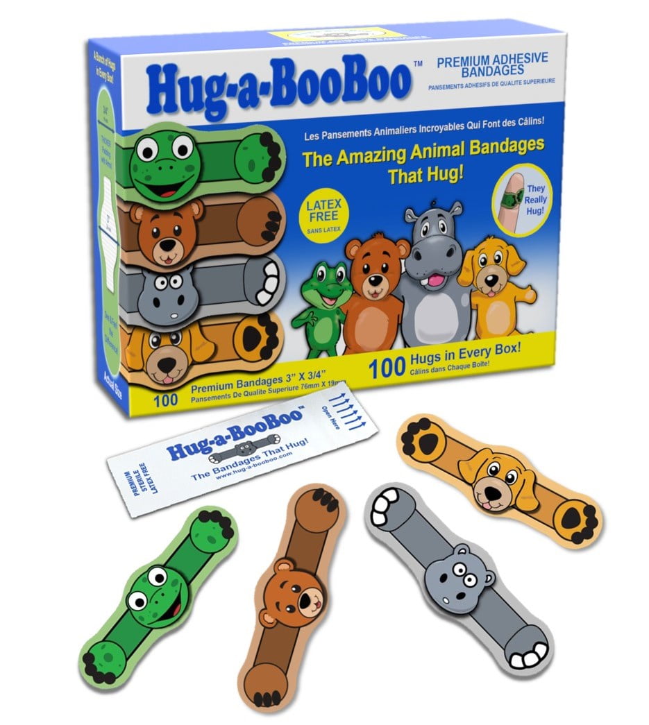 Hug-a-BooBoo Kids Bandages -The Fun Animal Bandages That Hug! Premium ...