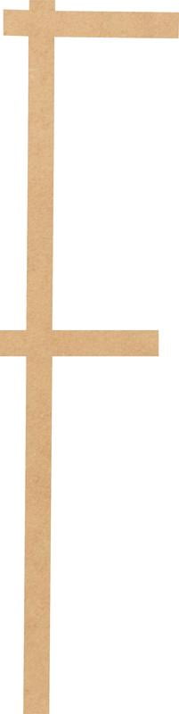 Wood MDF Letter F, Craft Alphabet 5'' Small Home Décor, Motherburger ...