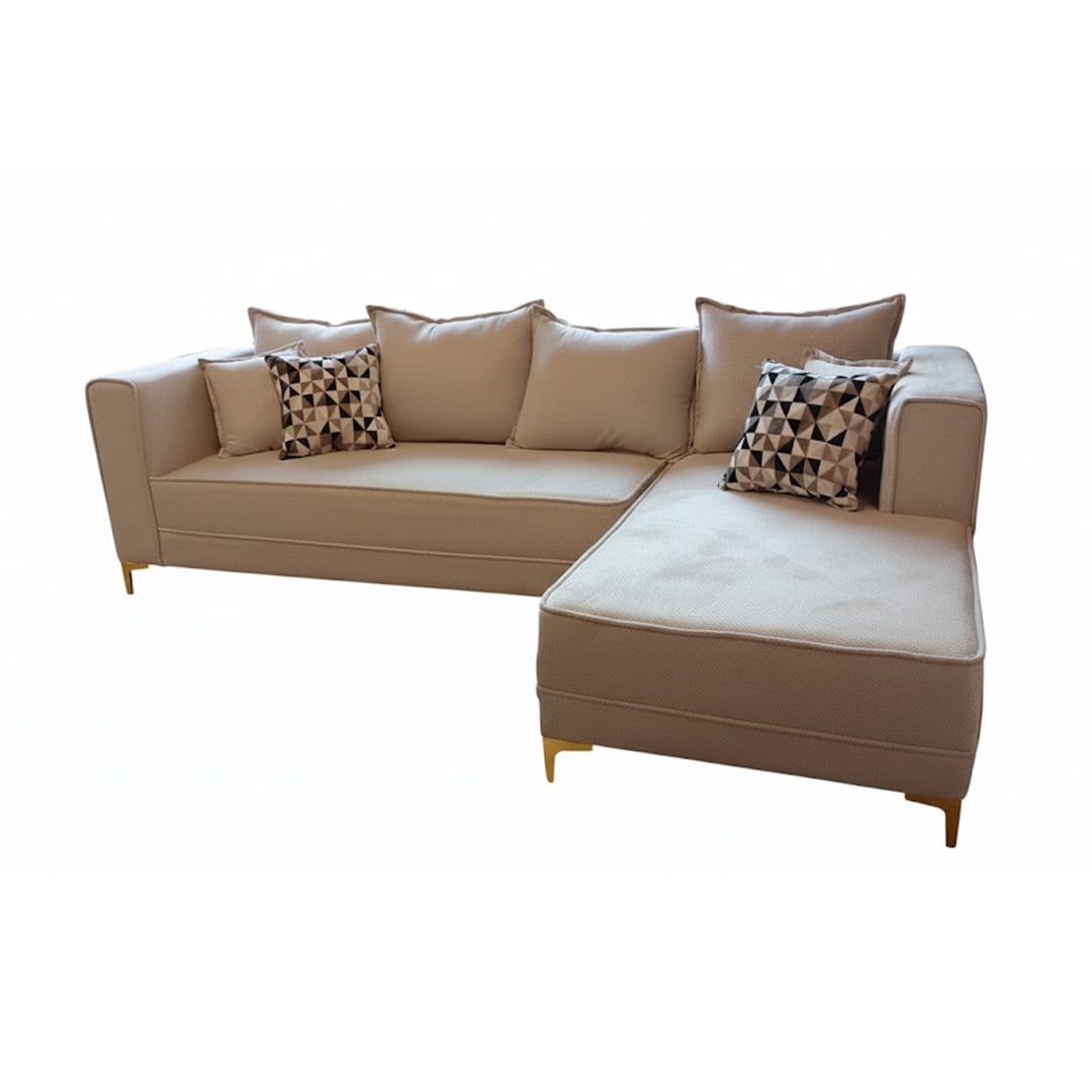 Sala Esquinera Moderna Modular Cómoda Confortable Crema Liverpool ...