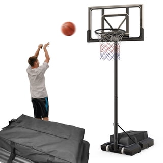 Outdoor Basketball Hoop, Portable Basketball Court for Adults Teenagers ...
