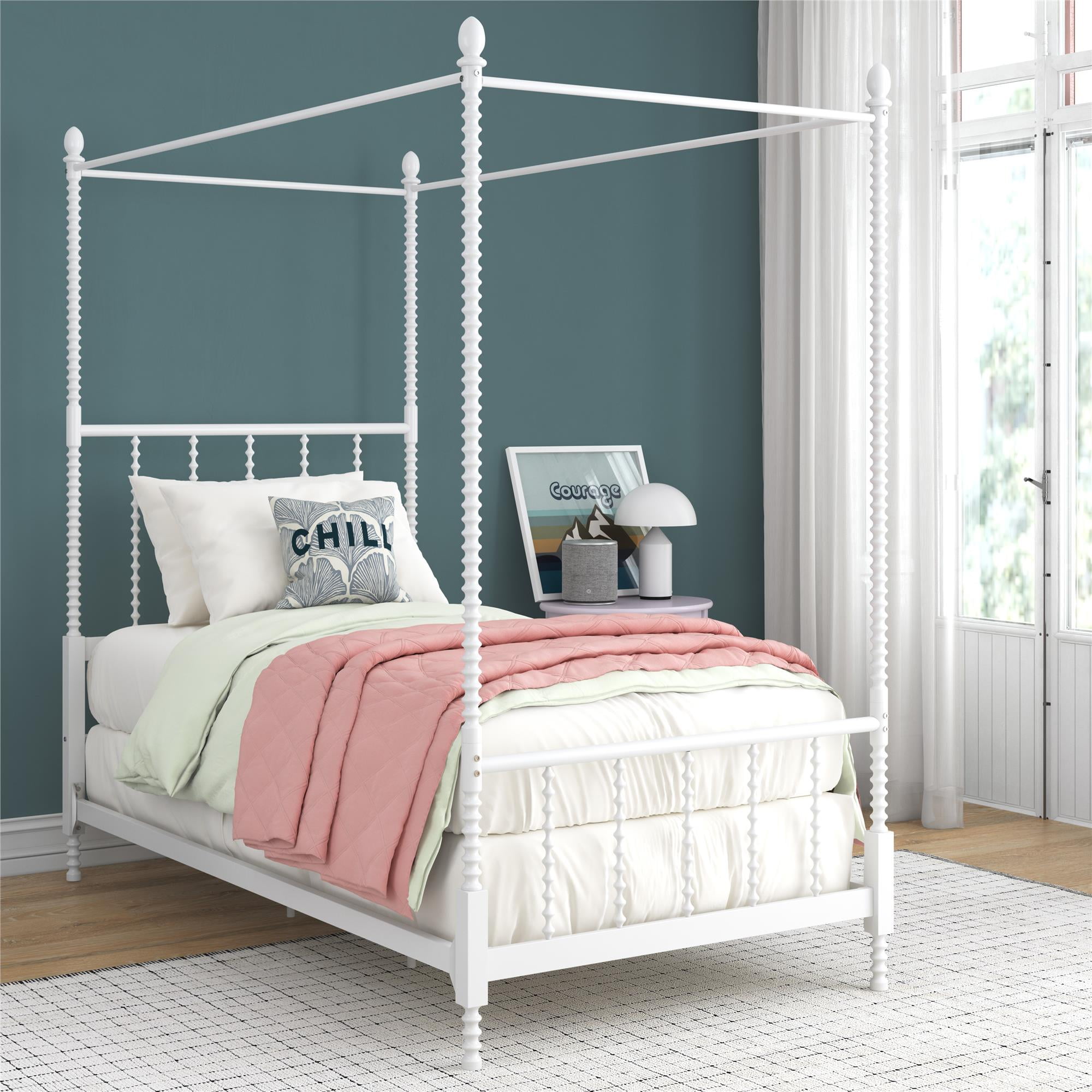 Mainstays Metal Canopy Bed Twin Black Ph