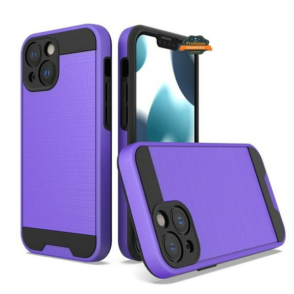 For Apple iPhone 13 Pro (6.1") Slim Thin Hybrid TPU 2-Piece Bumper ...