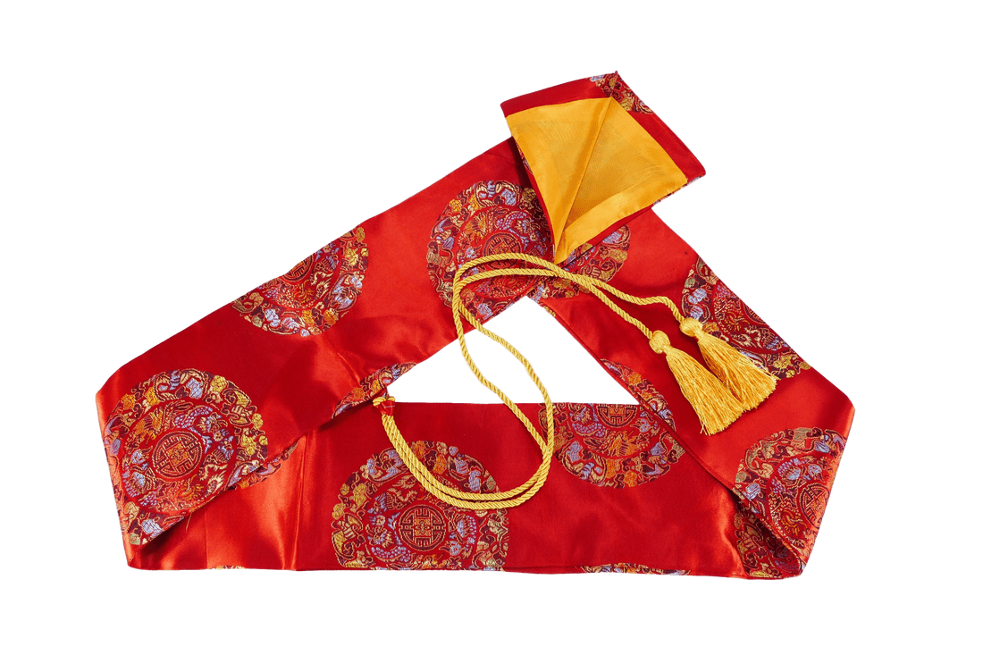 MAKOTO Synthetic Silk Handmade Sword Bag Royal on Red Style 209 ...