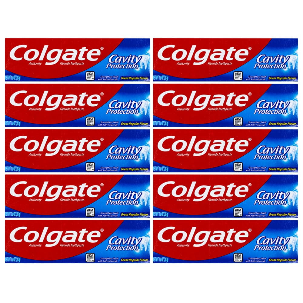 Pasta de dientes Colgate Cavity Protection Regular Travel 30 ml x10 ...