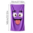 Optical 3D Cartoon Face Expressions Optical Towel 70X140Cm Optical ...