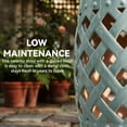 Outsunny 13" x 18" Ceramic Garden Stool with Woven Lattice Design ...