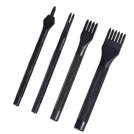 FanShow 4pcs Leather Hole Punch Sewing Tools For Leather Craft Puncher ...
