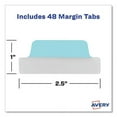 "Ultra Tabs Repositionable Tabs, Margin Tabs: 2.5"" x 1"", 1/5-Cut ...