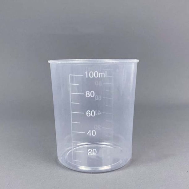 Vaso medidor graduado transparente, mini vaso de plástico para ...