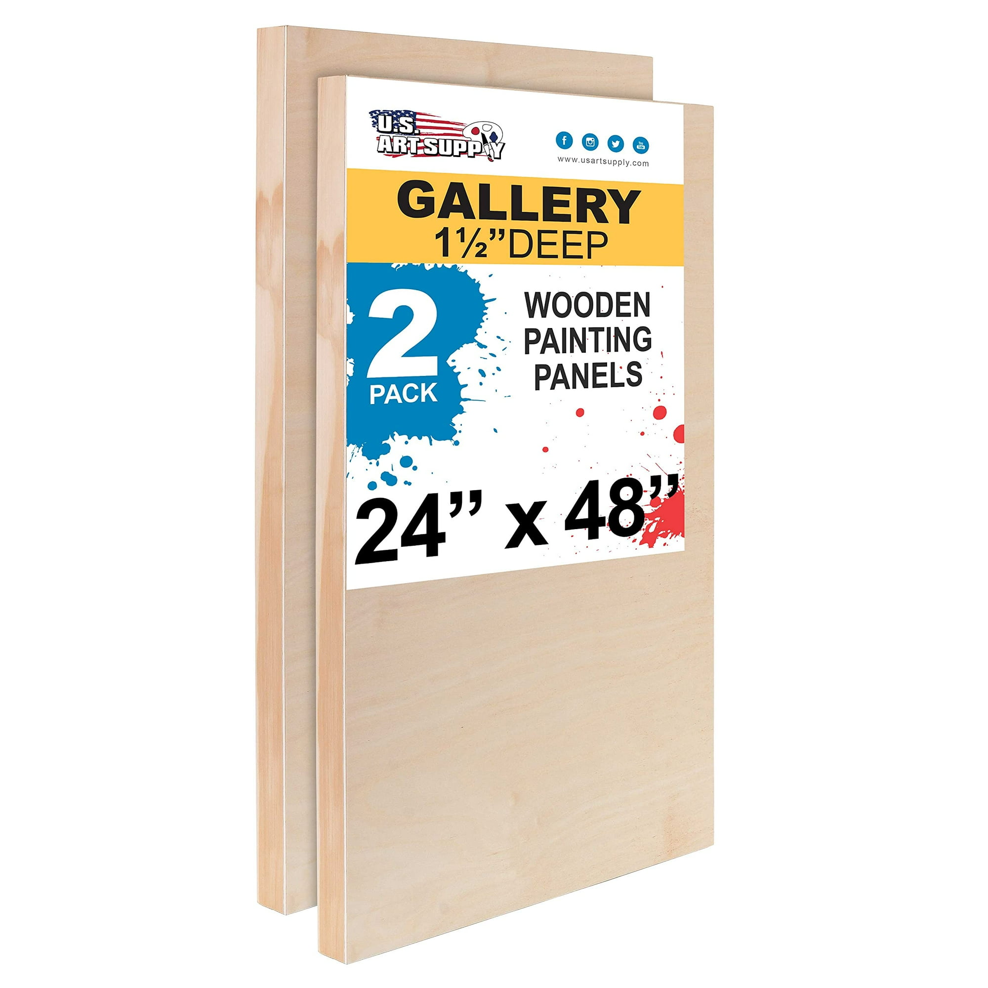 Click here for U. S. Art Supply 24 X 48 Birch Wood Paint Pouring... prices