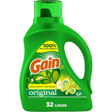 Gain Ultra Concentrated Laundry Detergent, Aroma Boost, Original Scent ...