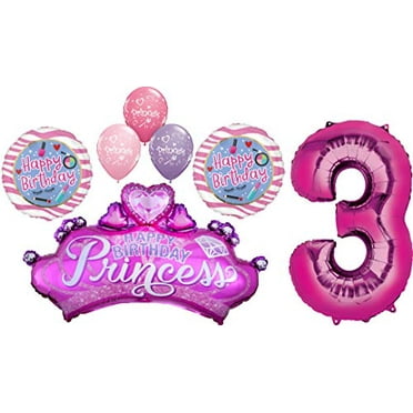 Barbie Sparkle 3rd Birthday Party Supplies Balloon Bouquet Decorations ...