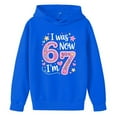 Byoo Big Girls Hooded Sweatshirt Cute Funny 67 Number Graphic Hoodie ...