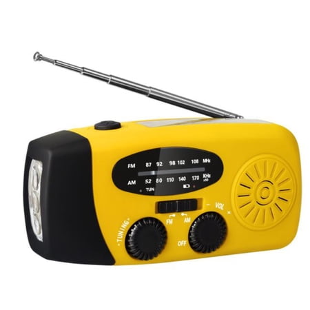 (yellow)High Quality Wholesale Hand Crank Radio Solar Hand Crank Radio ...