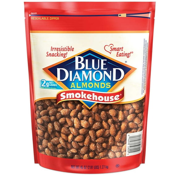 Blue Diamond Almonds - Roasted Blueberry Flavored Snack Packs, 1.5 oz ...
