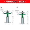 12/12.7Mm Shank T Type Slotting Cutter Bit with Bearing Three Tooth ...