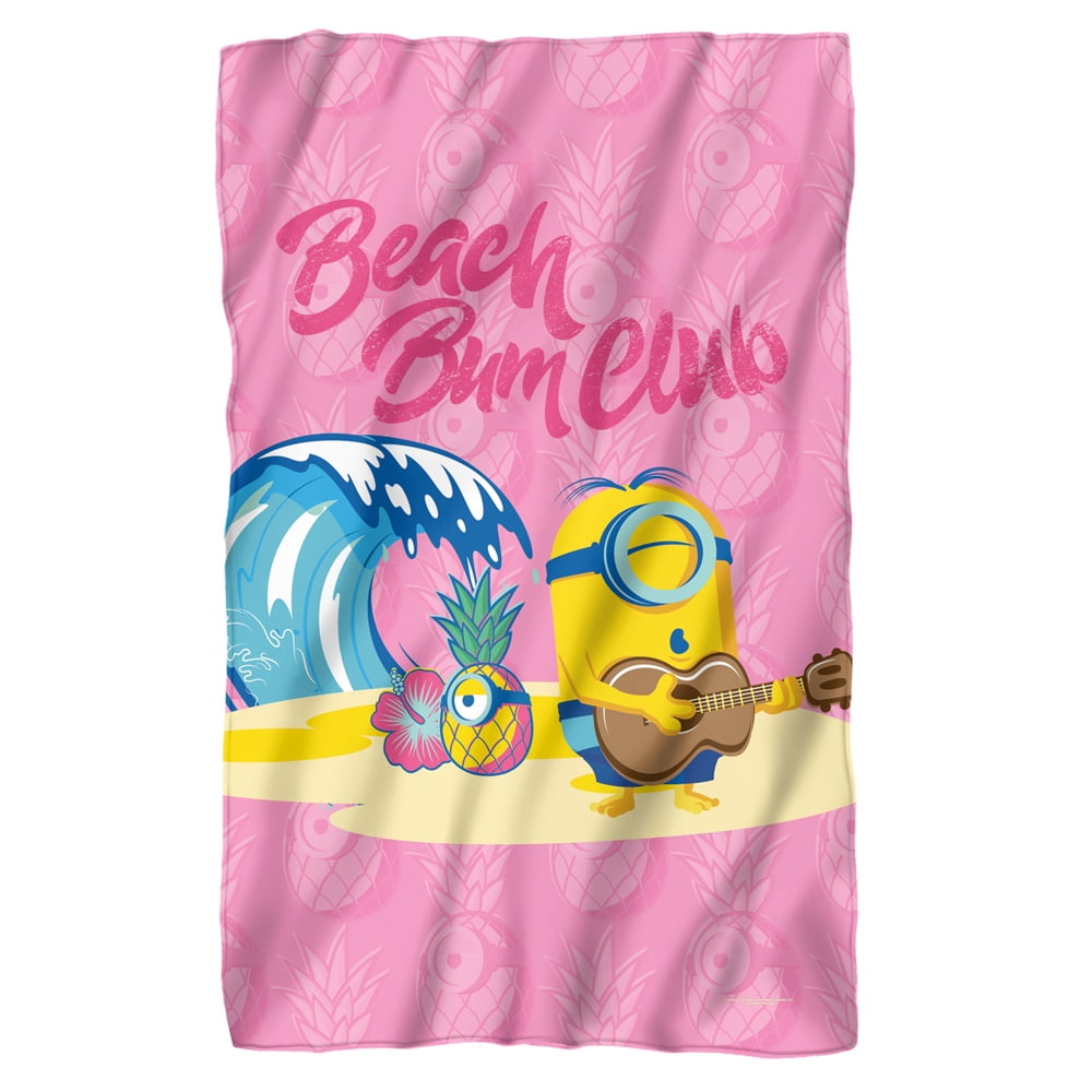 Minions Beach Bum Stuart Fleece Blanket 36' x 58' - Walmart.com