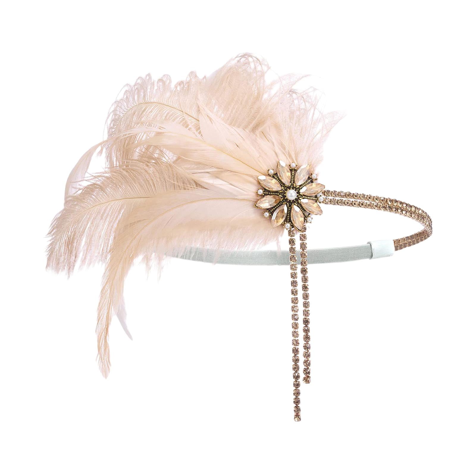 Click here for Milaget 1920s Headpiece Fancy Dress Feather Headba... prices