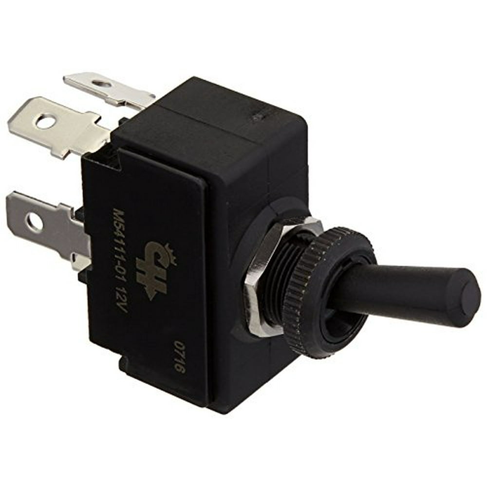 Cole Hersee M-54111-01-BP On-Off SPST 4 Blade Lighted Tip Toggle Switch ...