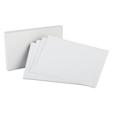 Oxford Ruled Index Cards, 4" x 6", White, 100-Pack - Walmart.com