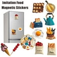 Gourmet Fridge Stickers Simulation Food Fridge Magnets Refrige Magnet ...