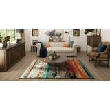 Mohawk Home Strata Eroded Color Multi Area Rug - 76x10 Nylon Rug ...