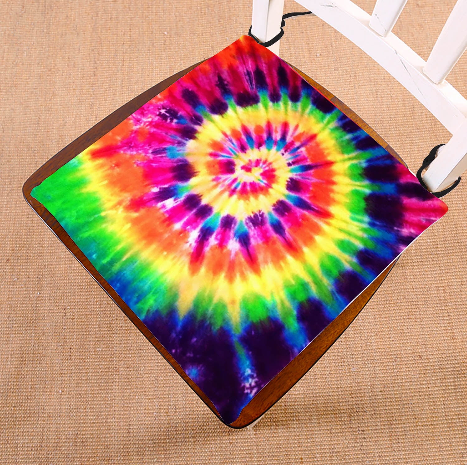 GCKG Colorful Tie Dye Chair Cushion,Colorful Tie Dye Chair Pad Seat ... GCKG Colorful Tie Dye Chair Cushion,Colorful Tie Dye Chair Pad Seat ...