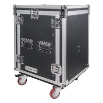 Sound Town 16U PA DJ Rack/Road ATA Case with 11U Slant Mixer Top, 20 ...