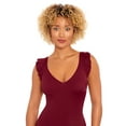 Time And Tru Womens And Plus Solid Ruffle Strap One Piece Swimsuit