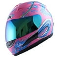 Motorcycle Full Face Helmet HJM A110 Adult Blue Dragon Pink - Walmart.com