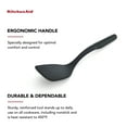Kitchenaid Heat Resistant Nylon Solid Turner with Black Handle - Walmart.com